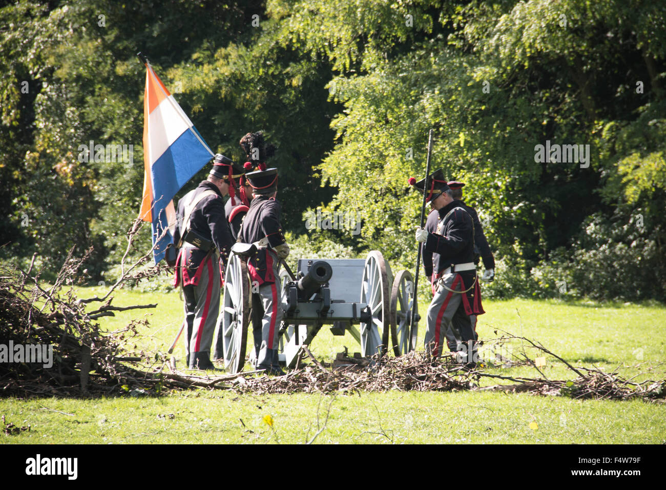 Reconstruction of the battle of Berchem Stock Photo - Alamy