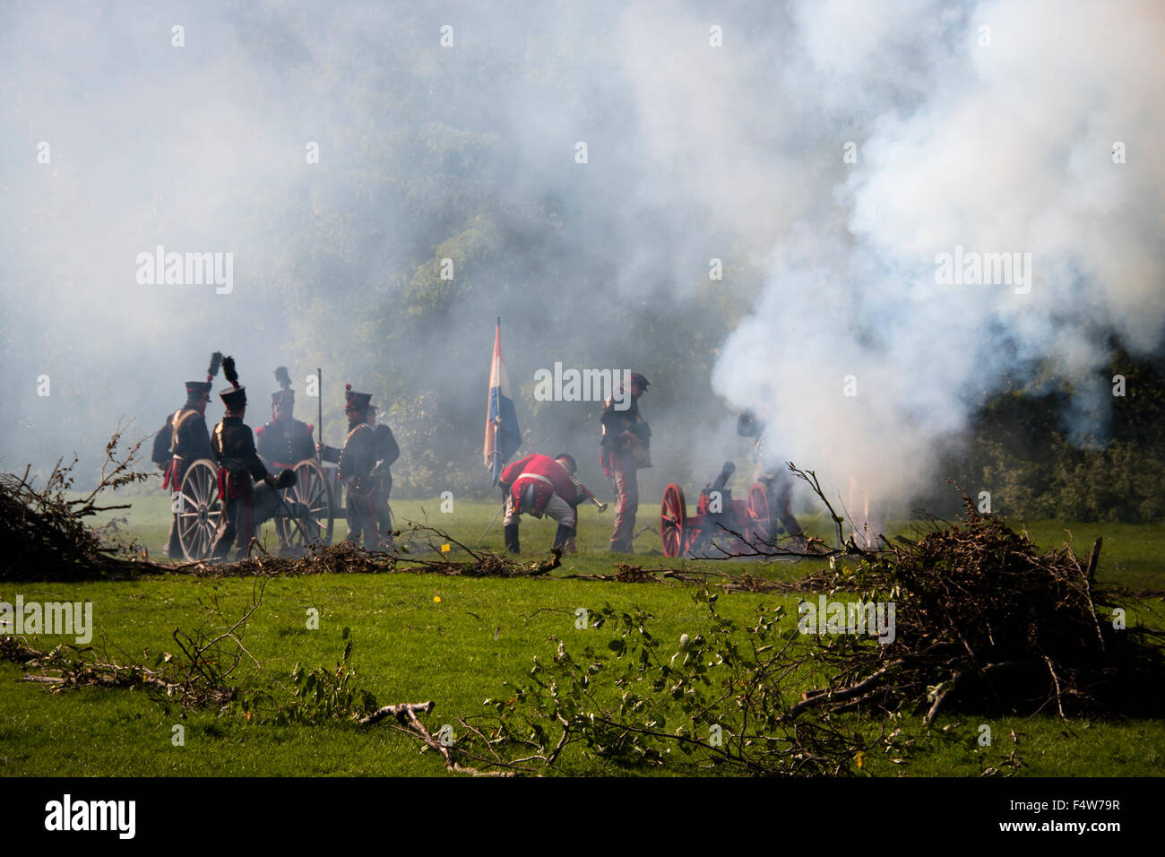Reconstruction of the battle of Berchem Stock Photo - Alamy