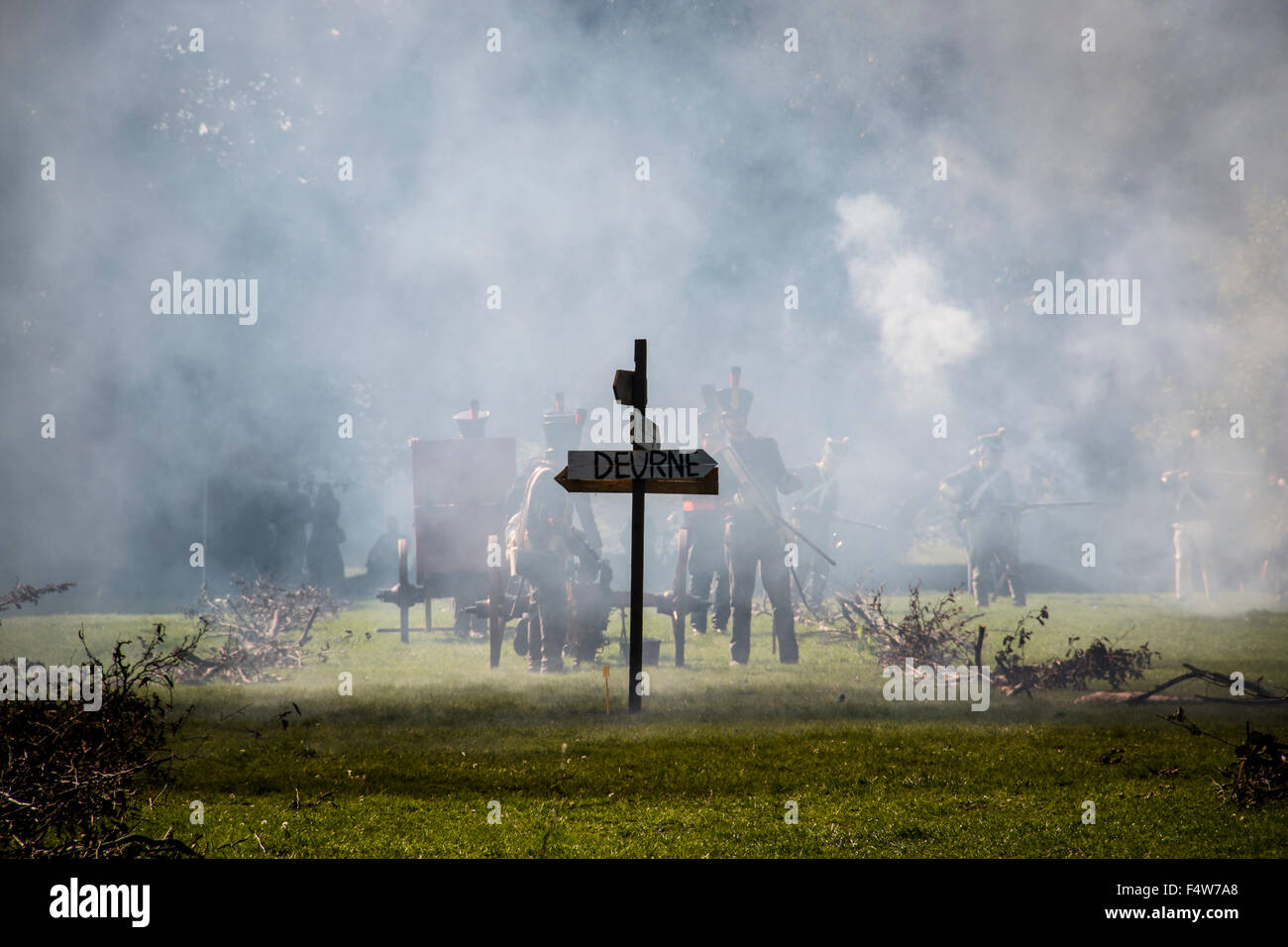 Reconstruction of the battle of Berchem Stock Photo - Alamy