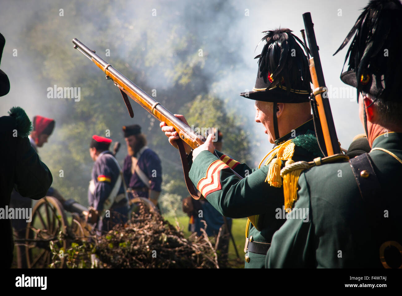 Reconstruction of the battle of Berchem Stock Photo - Alamy