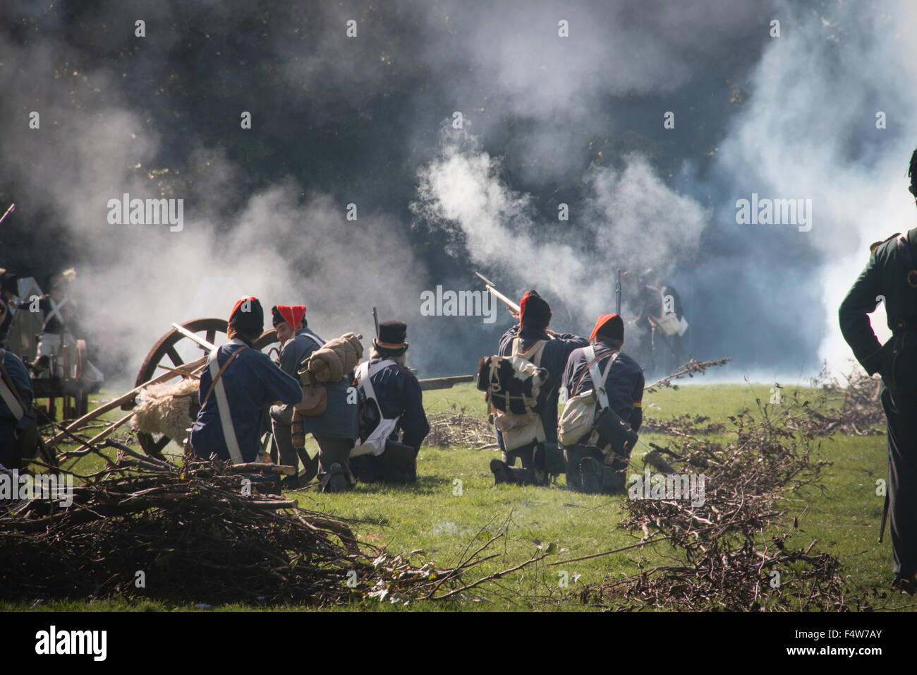 Reconstruction of the battle of Berchem Stock Photo - Alamy