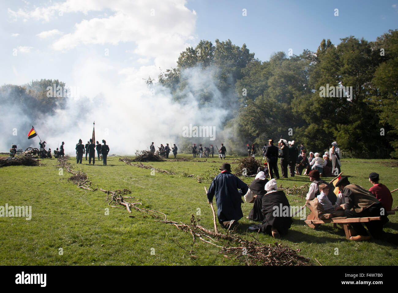 Reconstruction of the battle of Berchem Stock Photo - Alamy