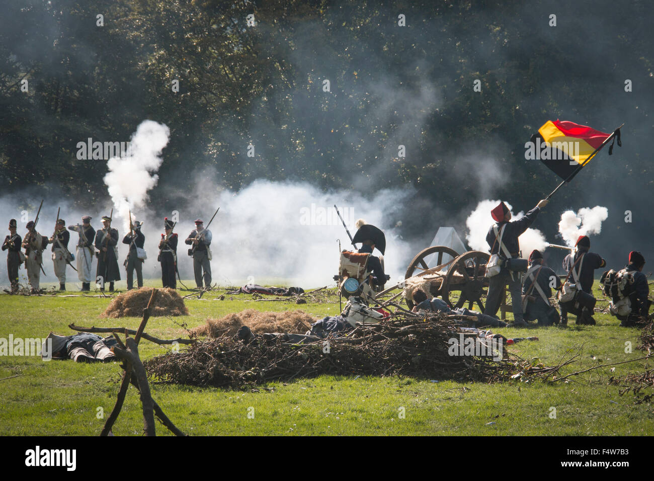 Reconstruction of the battle of Berchem Stock Photo - Alamy