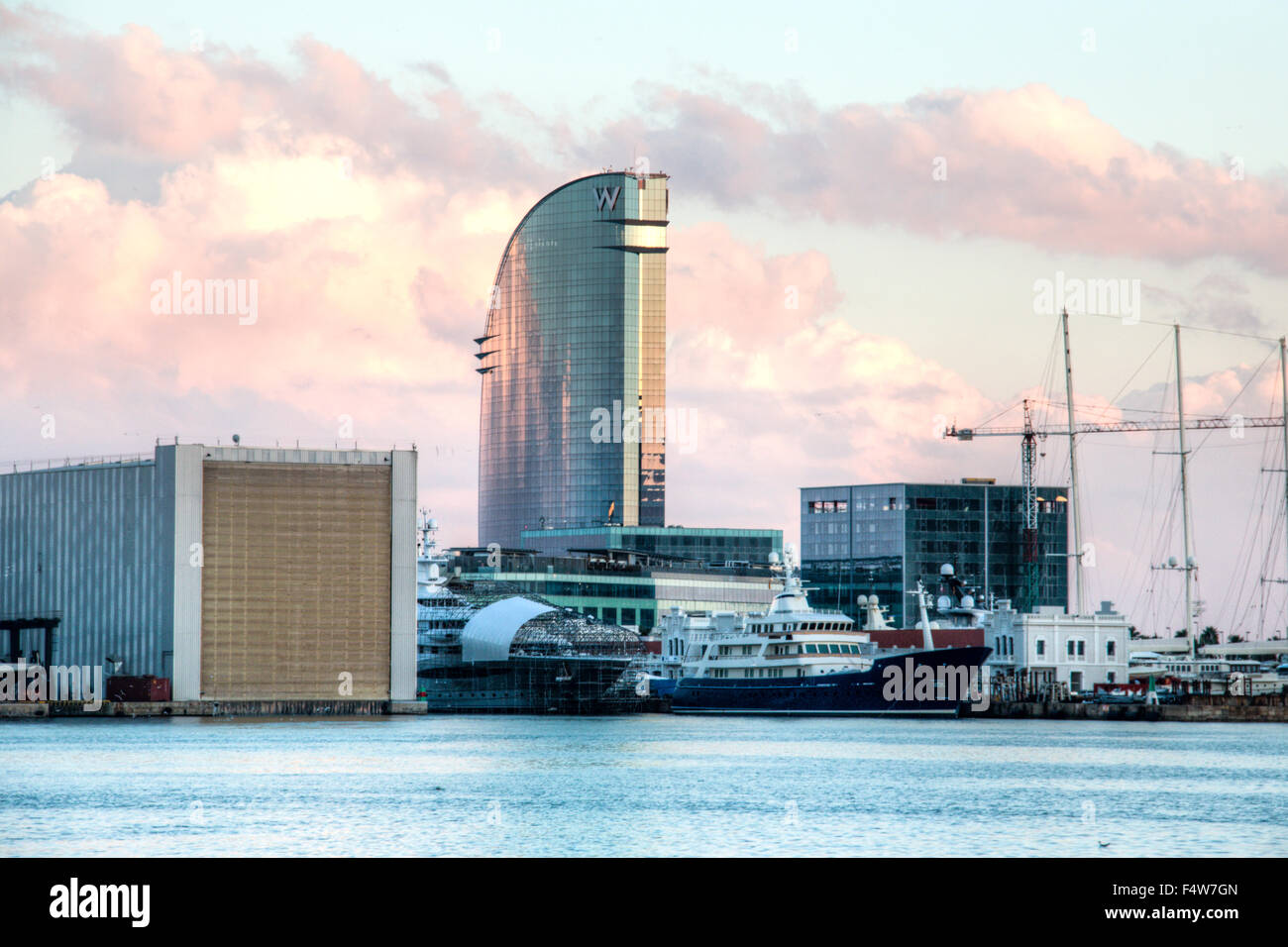 View of the WTC in Barcelona, Spain Stock Photo - Alamy