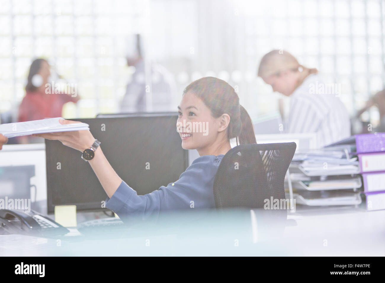 Giving paperwork hi-res stock photography and images - Alamy