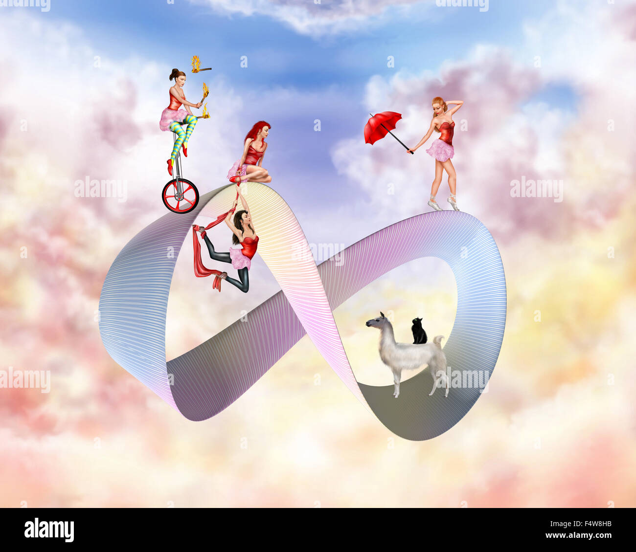 Circus tightrope hi-res stock photography and images - Alamy