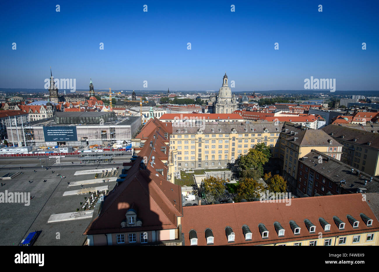 General view of Dresden, capital of the state of Saxony, with its ...