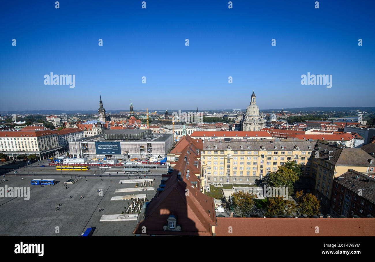 Dresden, Germany. 21st Oct, 2015. General view of Dresden, capital of ...