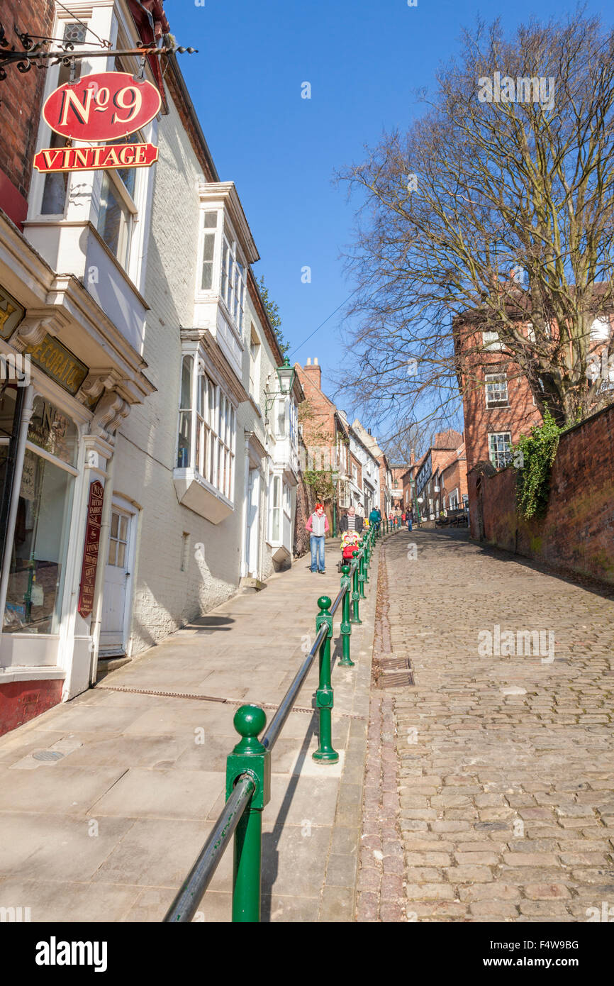 Steep Hill, Lincoln, Lincolnshire, England, UK Stock Photo - Alamy