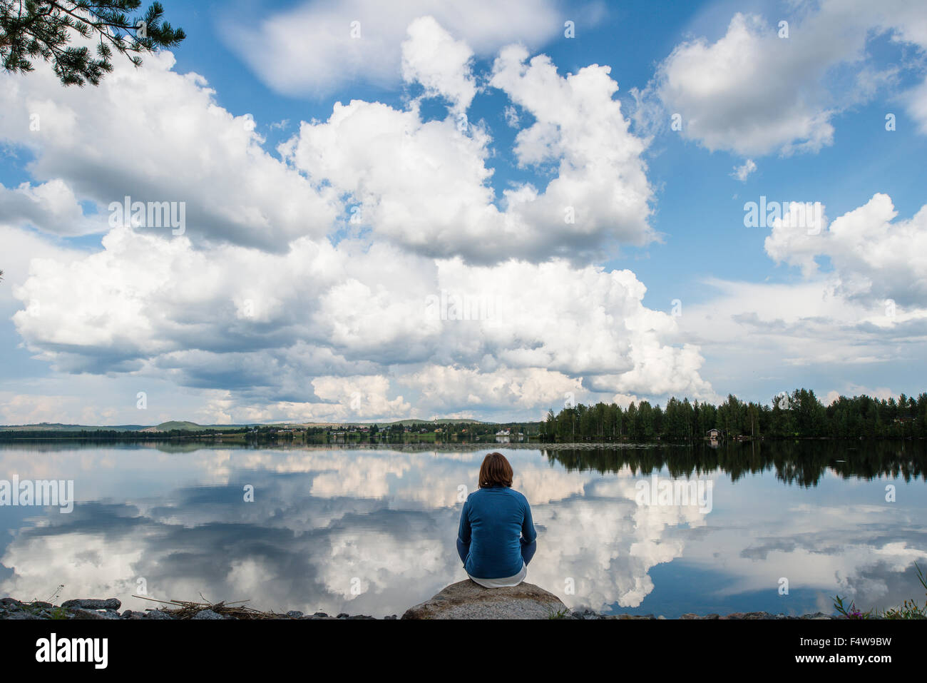 Looking at lake hi-res stock photography and images - Alamy