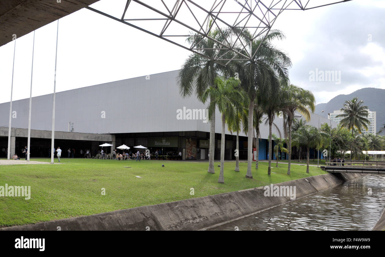 Rio de Janeiro, Brazil. 06th Oct, 2015. Interior view of pavillion 2 ...