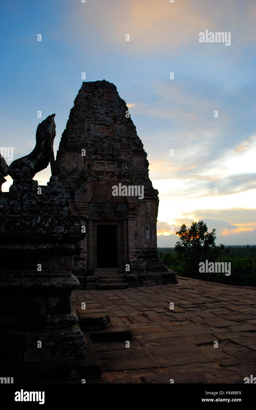 Ancient buddhist khmer temple in Angkor Wat, Cambodia. Pre Rup Prasat ...