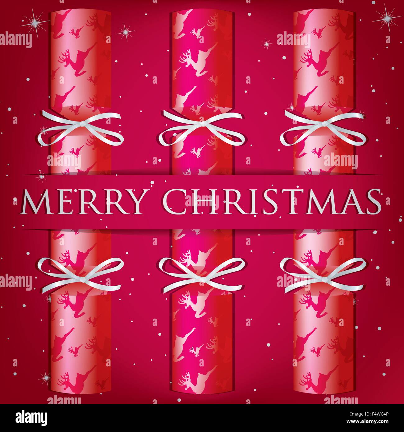 3 Crackers Christmas card in vector format Stock Vector Image & Art - Alamy