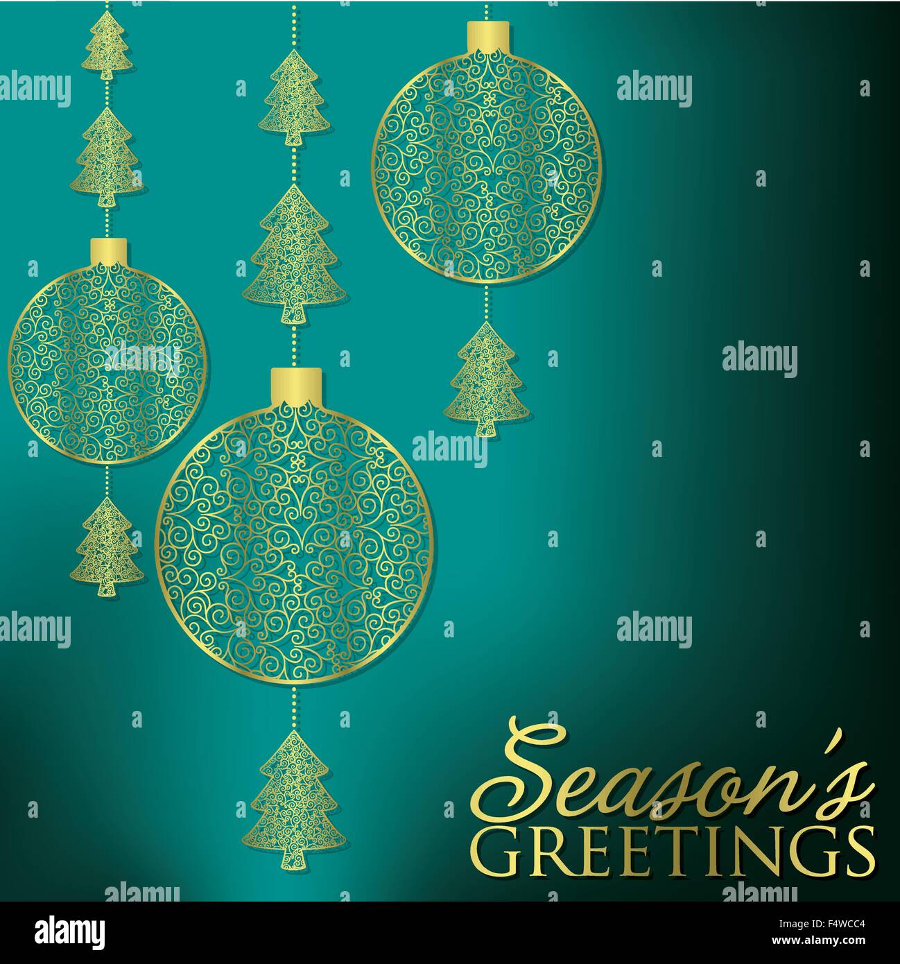 Elegant filigree christmas card in hi-res stock photography and images ...