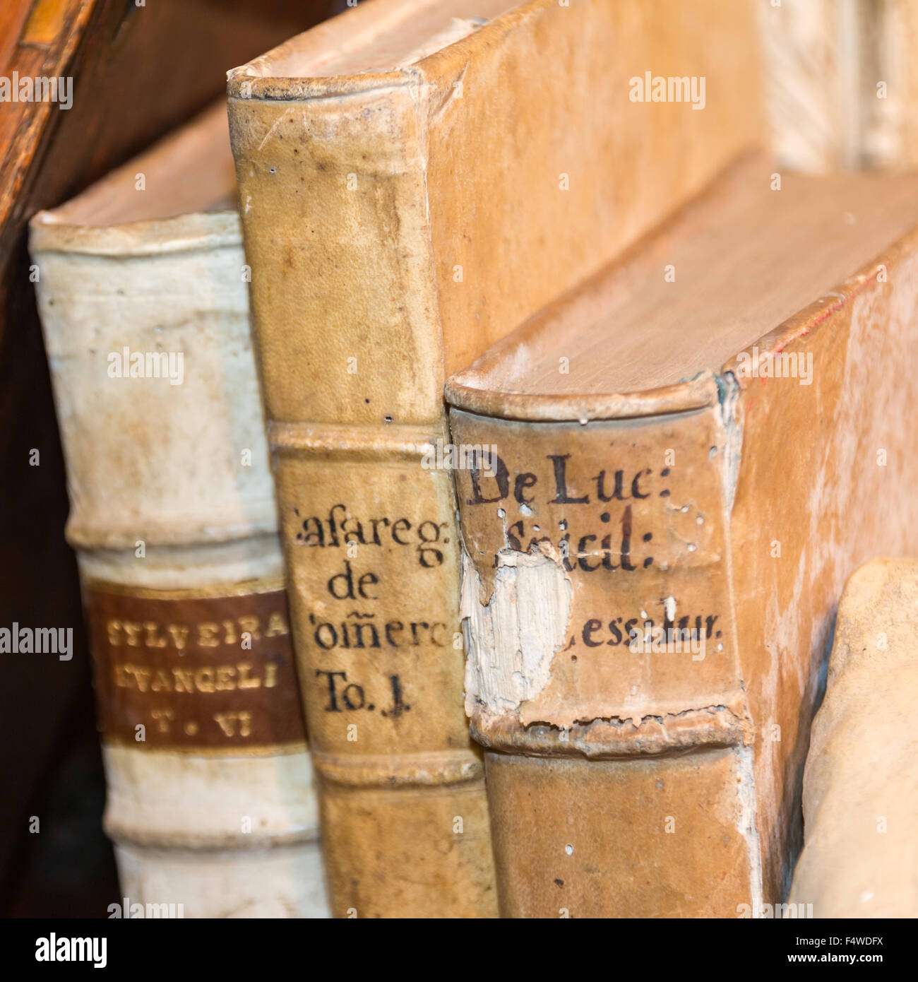 Vintage stack of white books Stock Photo - Alamy
