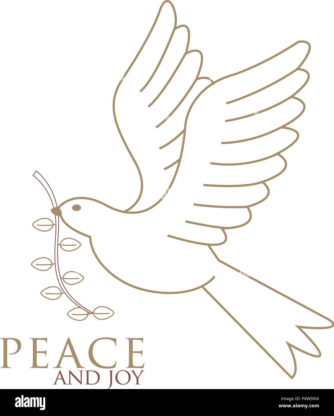 Christmas dove of peace in vector format Stock Vector Image & Art - Alamy