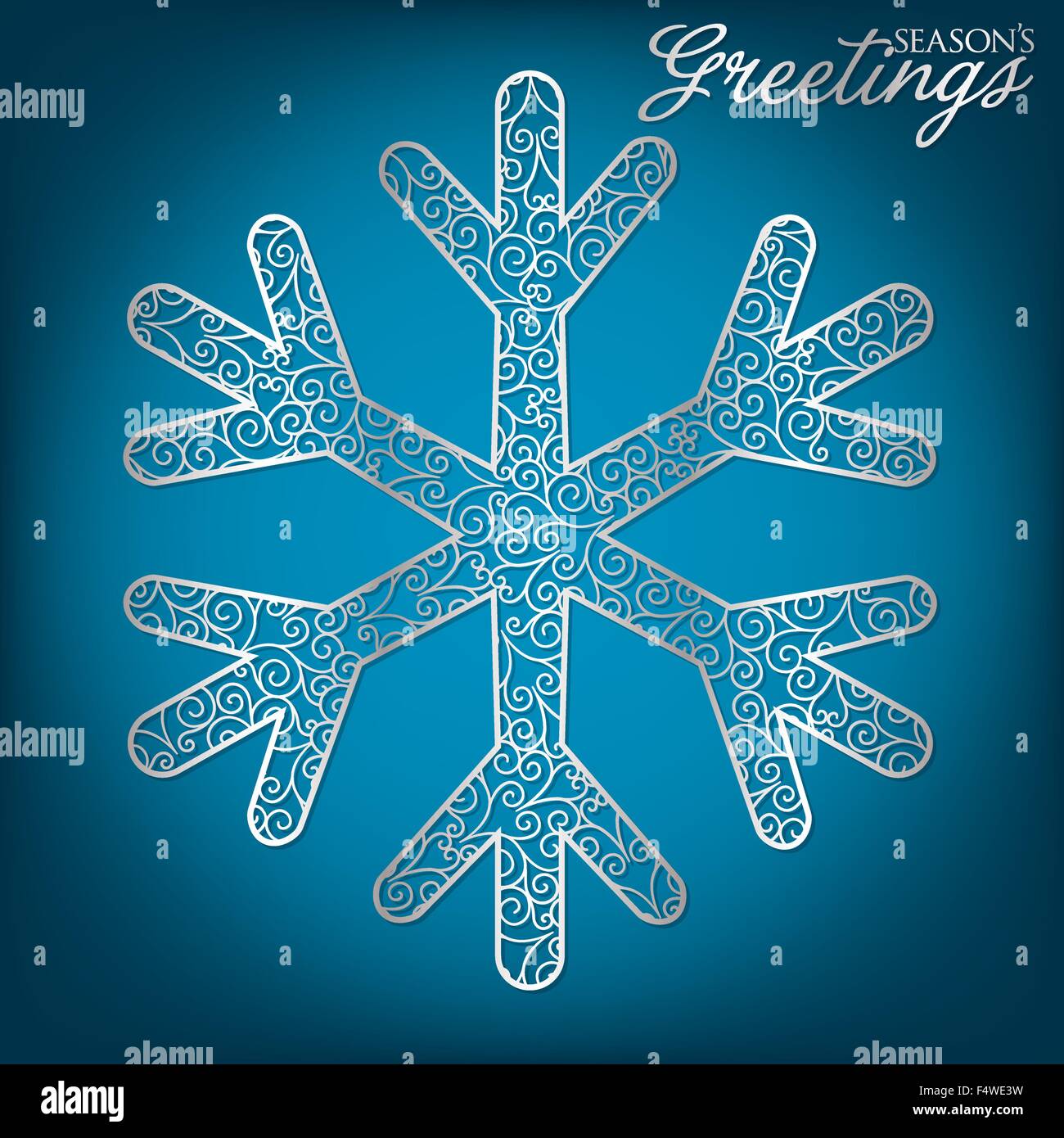 Filigree snow Stock Vector Images - Alamy