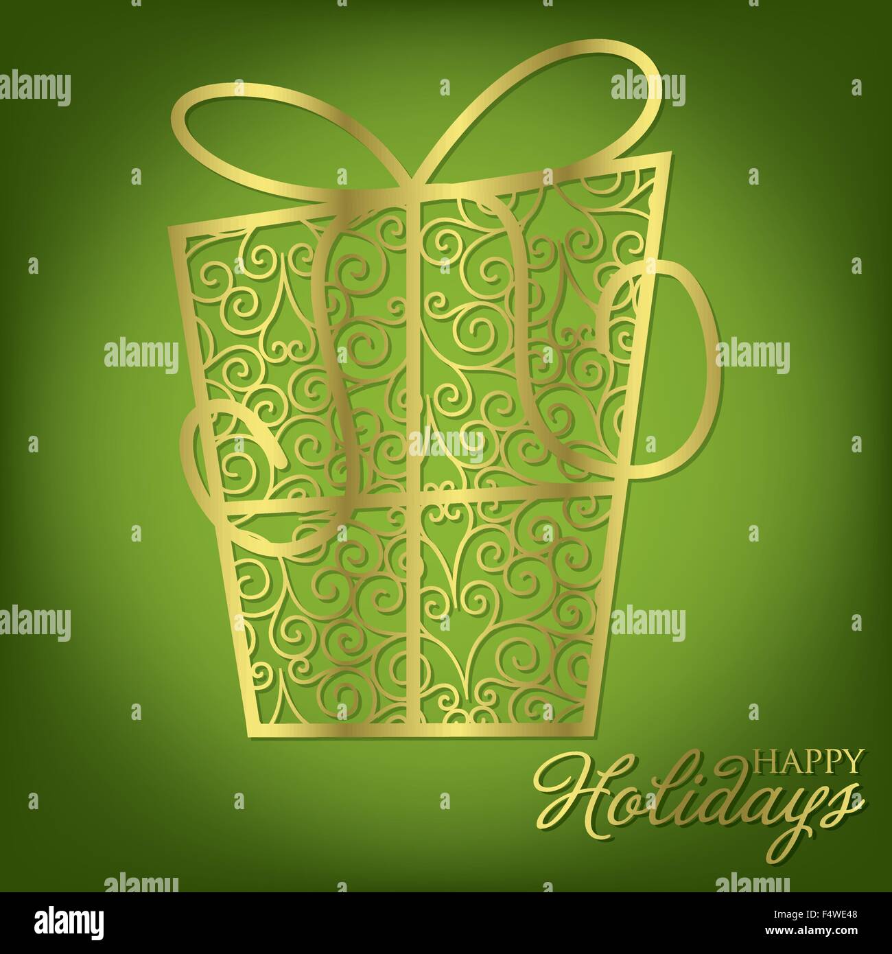 Elegant filigree christmas card in hi-res stock photography and images ...