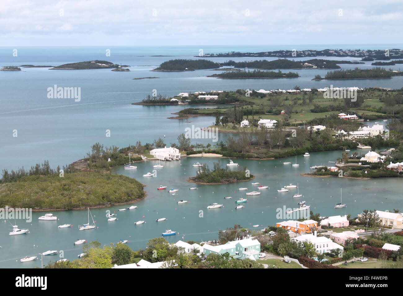 View from Gibbs Lighthouse, Southampton Parish, Bermuda Stock Photo - Alamy