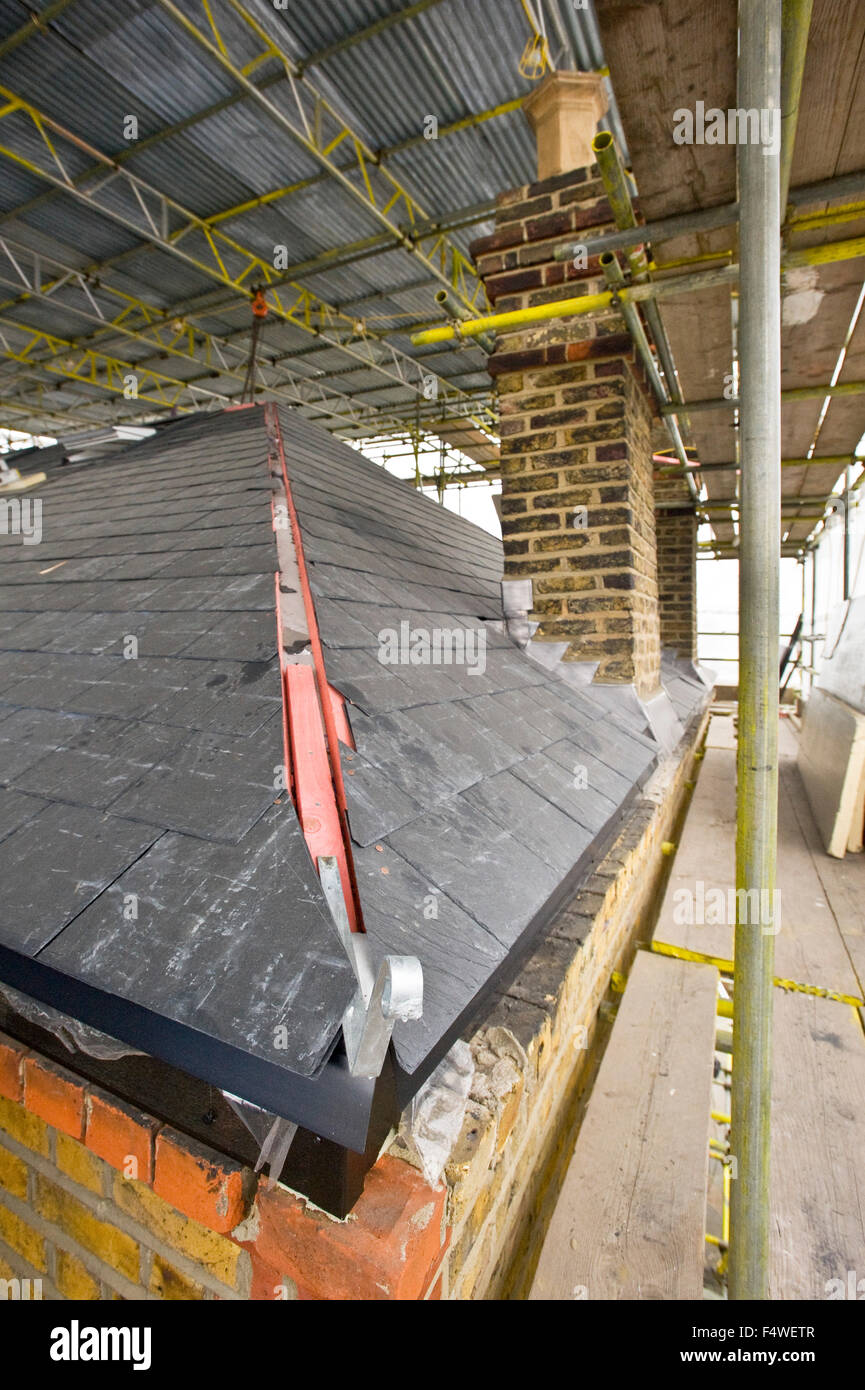 A partially completed loft conversion to a Victorian/Edwardian London ...