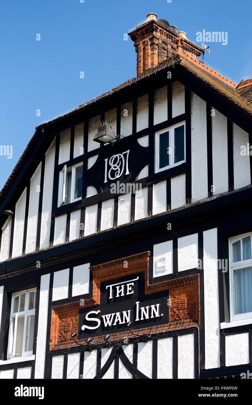 The Swan Inn. Historical pub on the Norfolk Broads England UK Stock ...