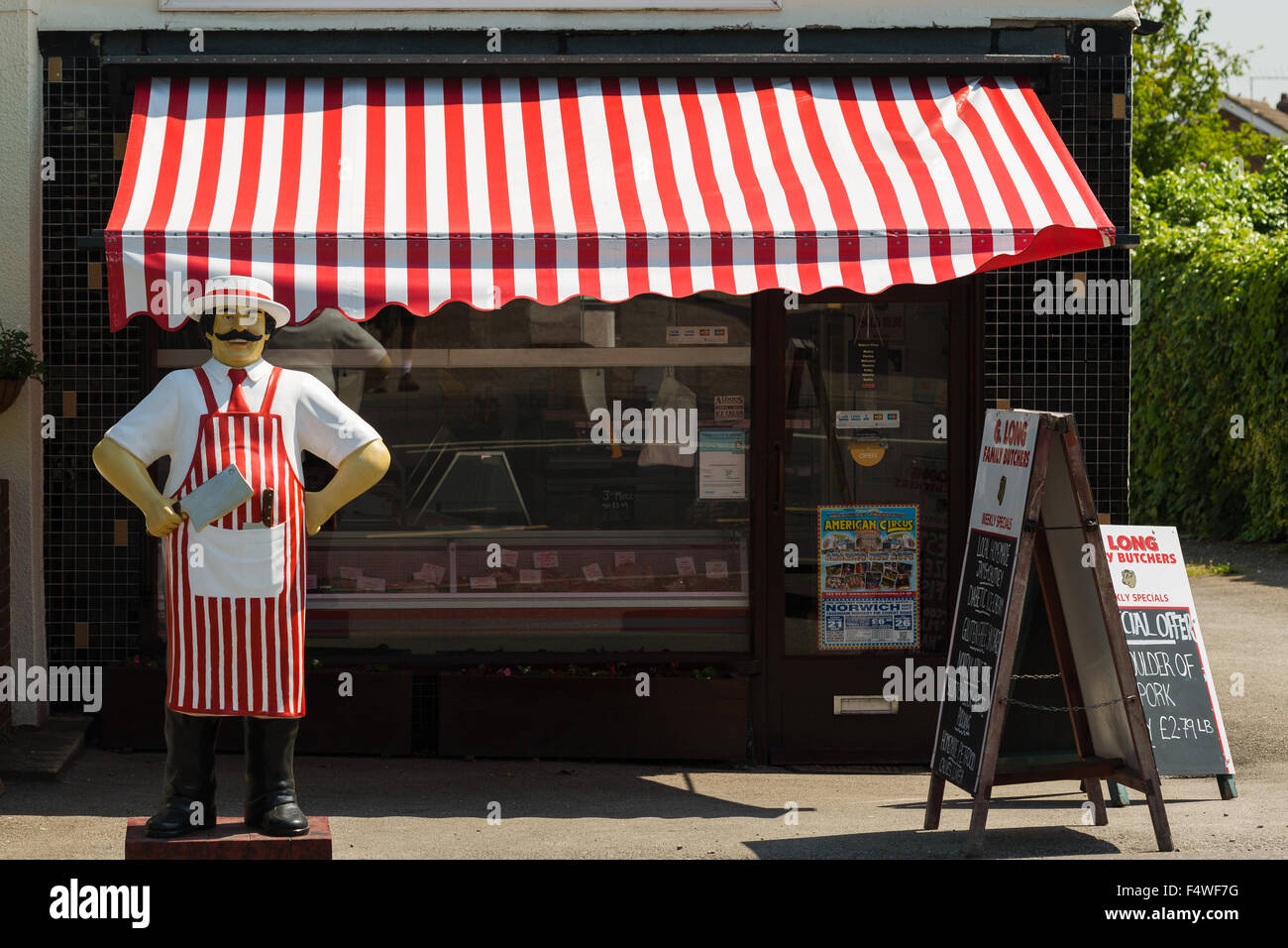 Acle. Village butchers shop, rural community, Norfolk England UK Stock ...