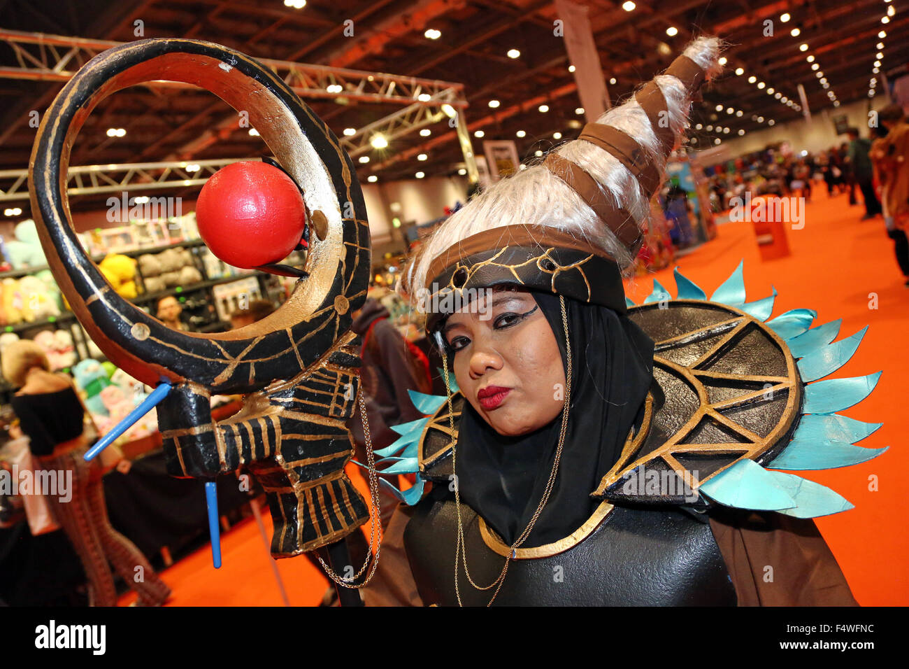 London, UK. 23rd October 2015. A participant dressed as Rita Repulsa ...
