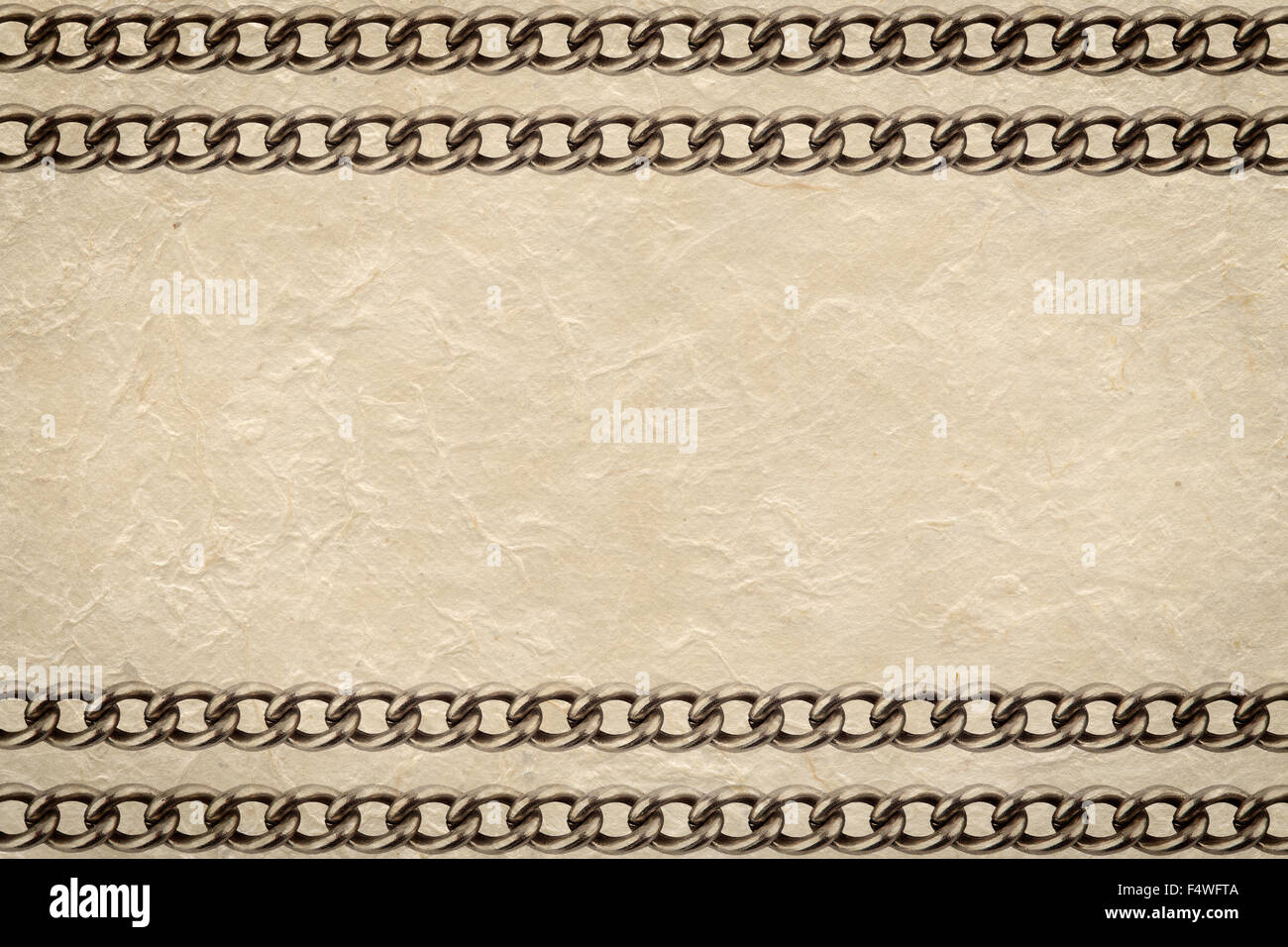 Handmade paper texture with chain motive Stock Photo - Alamy