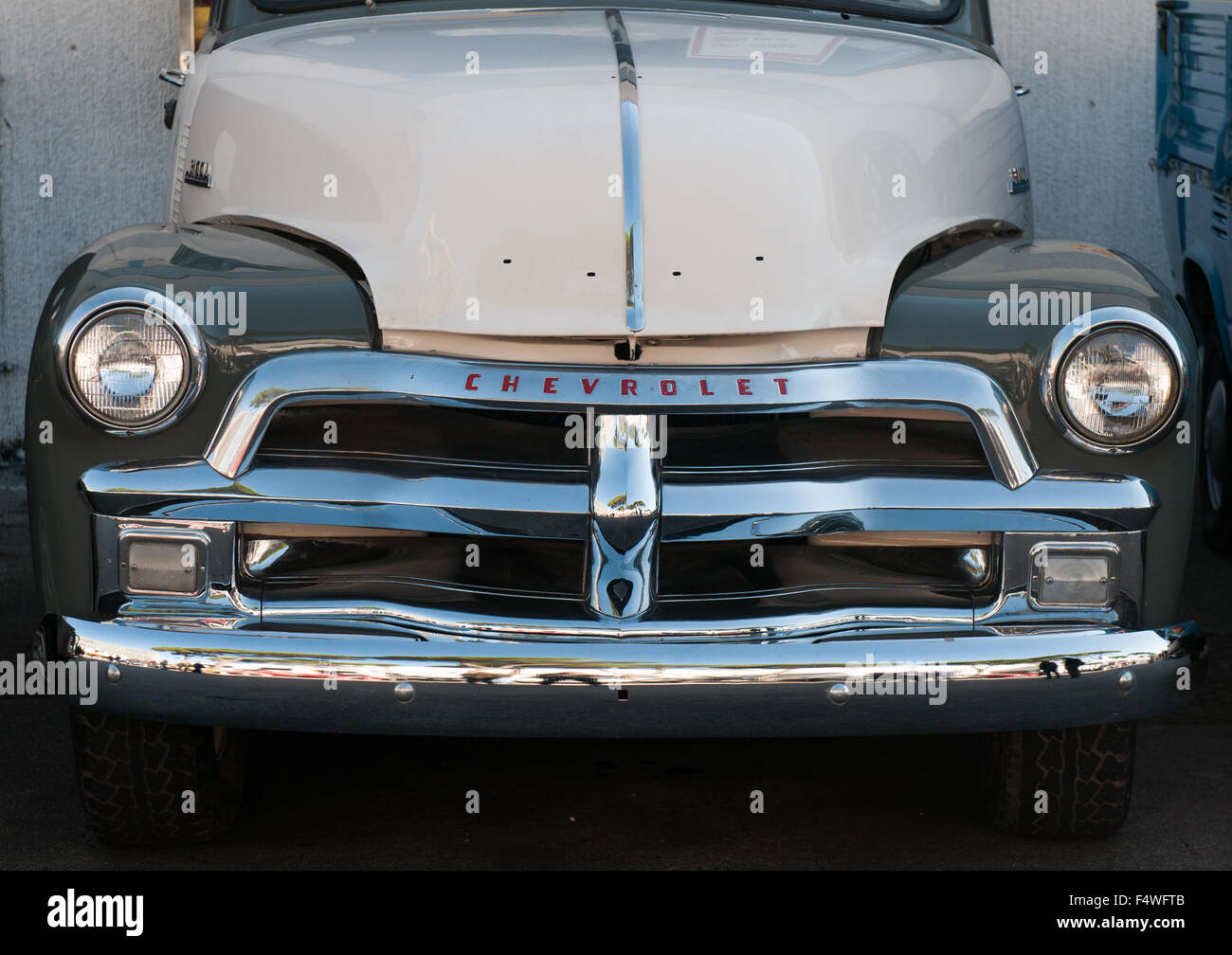 Classic Chevrolet car at the International Exhibition of vintage ...