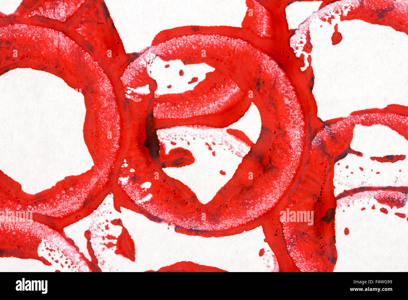 Abstract hand painted red acrylic arts background Stock Photo - Alamy