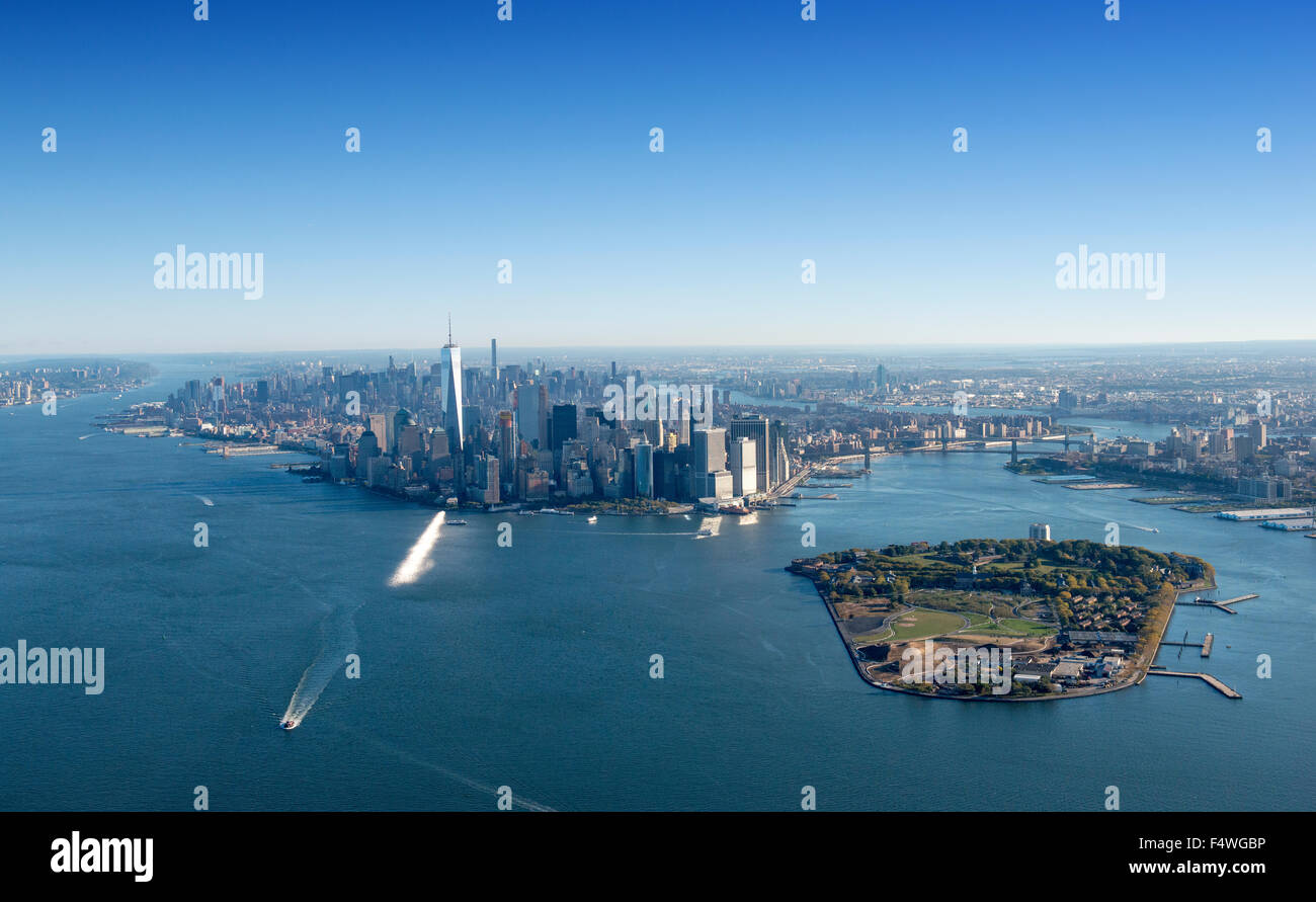 Governors island aerial hi-res stock photography and images - Alamy