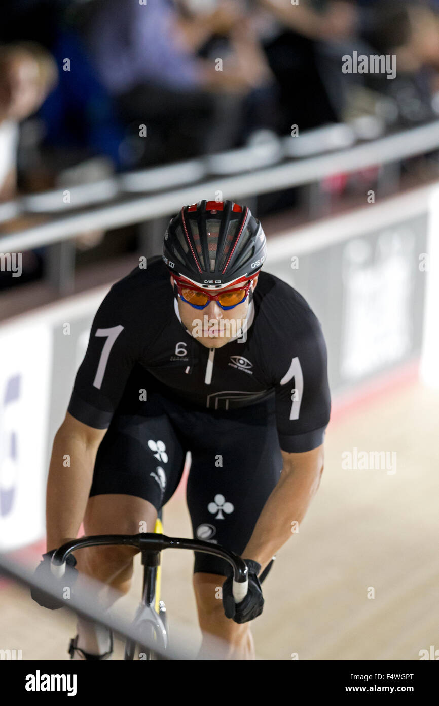 London, UK. 22nd October, 2015. 1 Denis Dmitriev RUS competing in the ...