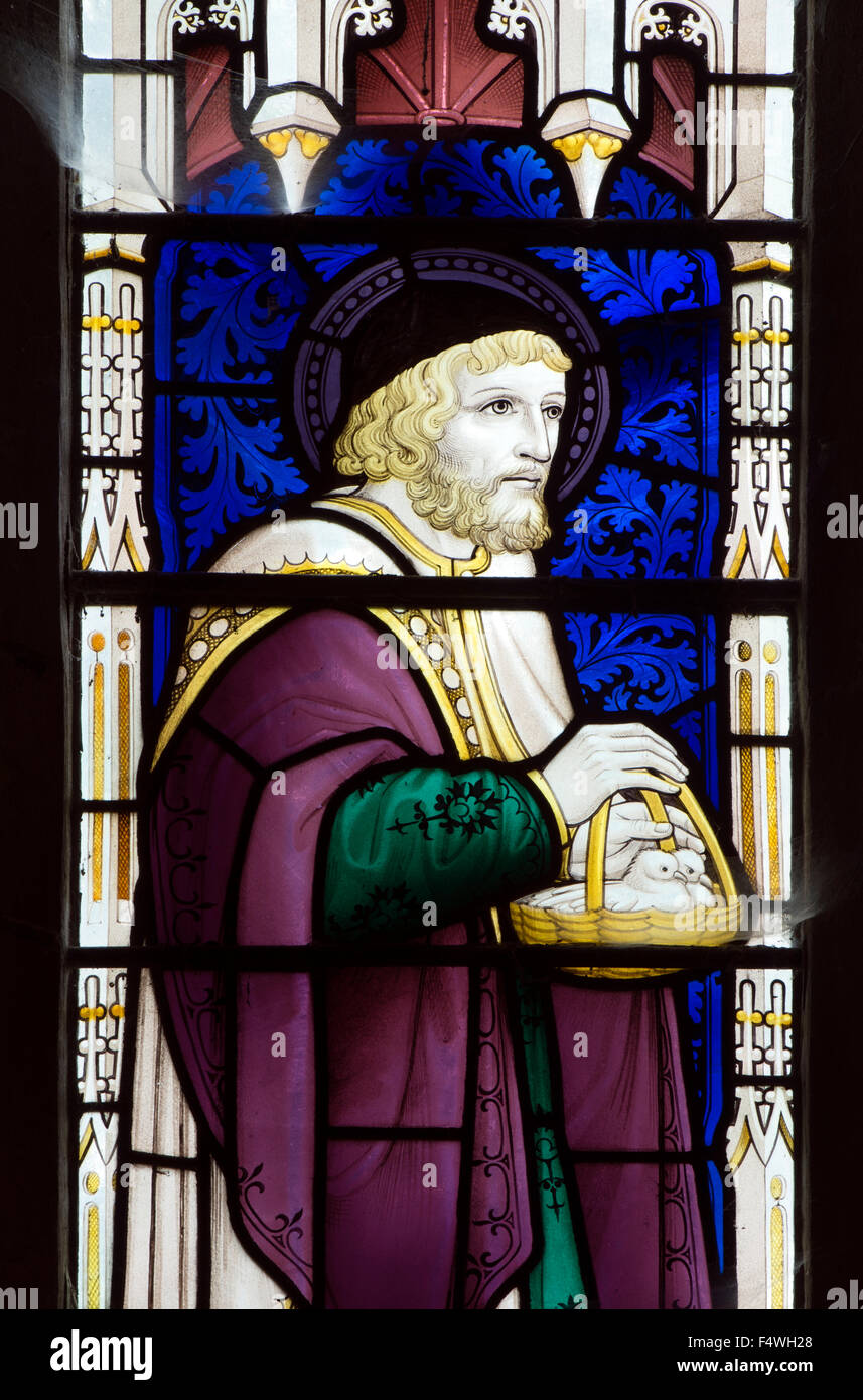 Saint joseph stained glass hi-res stock photography and images - Alamy