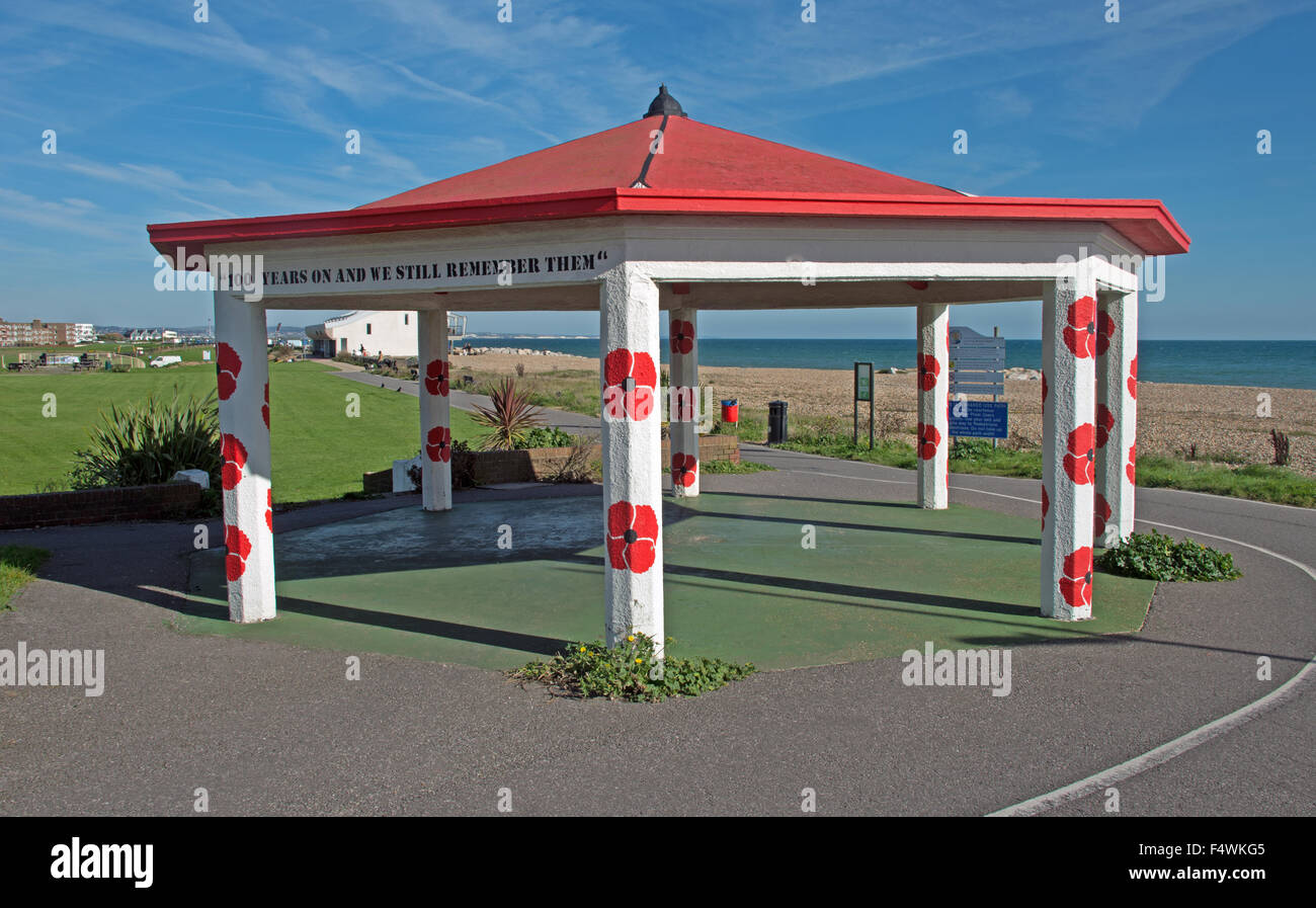 Lancing Worthing, War Memorial by Beach, Sussex Stock Photo - Alamy