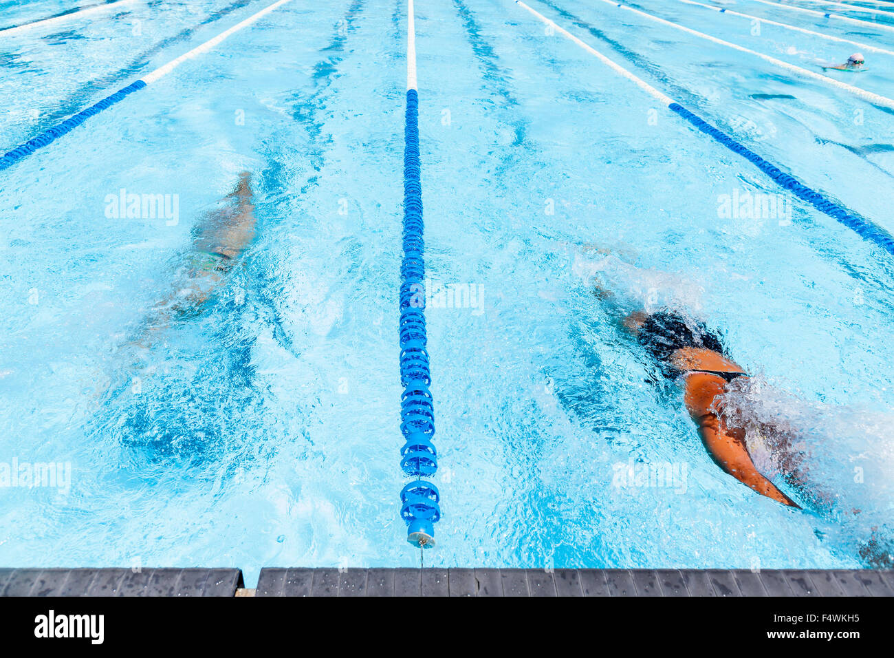 Swimming in a pool Stock Photo - Alamy