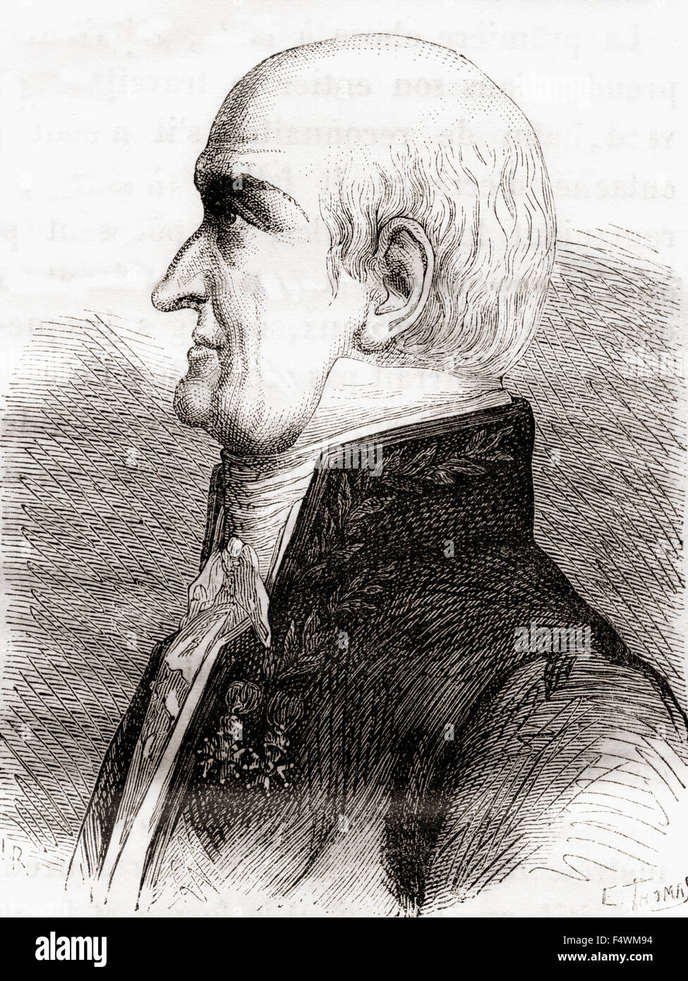 Alexis Bouvard, 1767 – 1843. French astronomer Stock Photo - Alamy