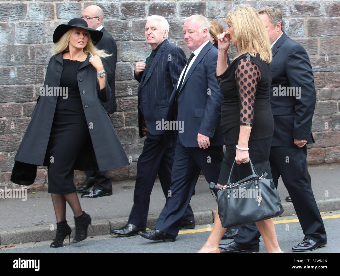 The funeral of Cilla Black at St Mary's Church, Woolton Featuring: Les ...