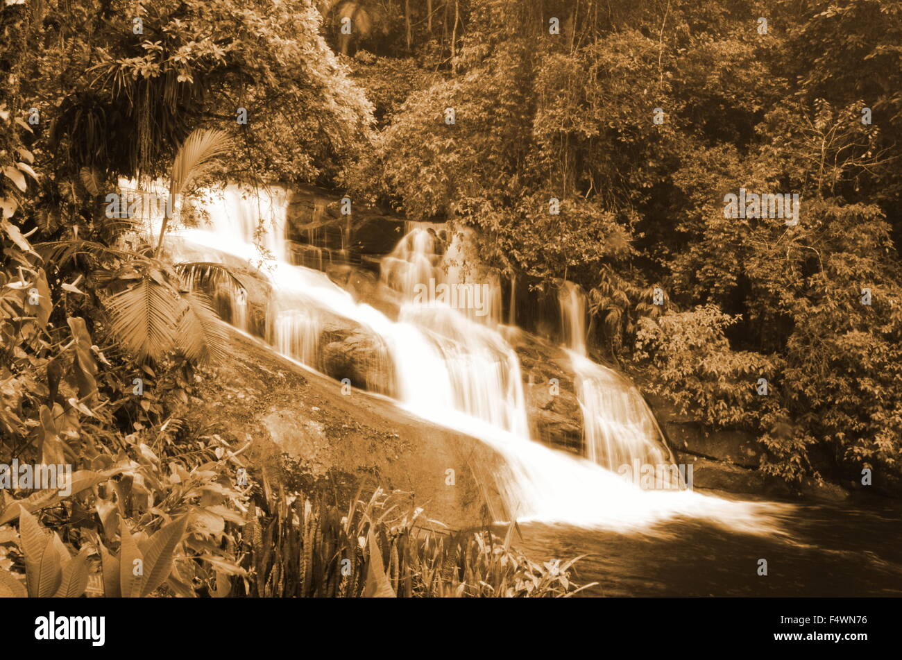 Paraty Waterfall Brasil South America Stock Photo - Alamy