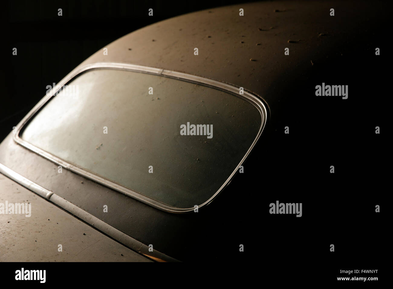 old cadillac window 1950s Stock Photo - Alamy