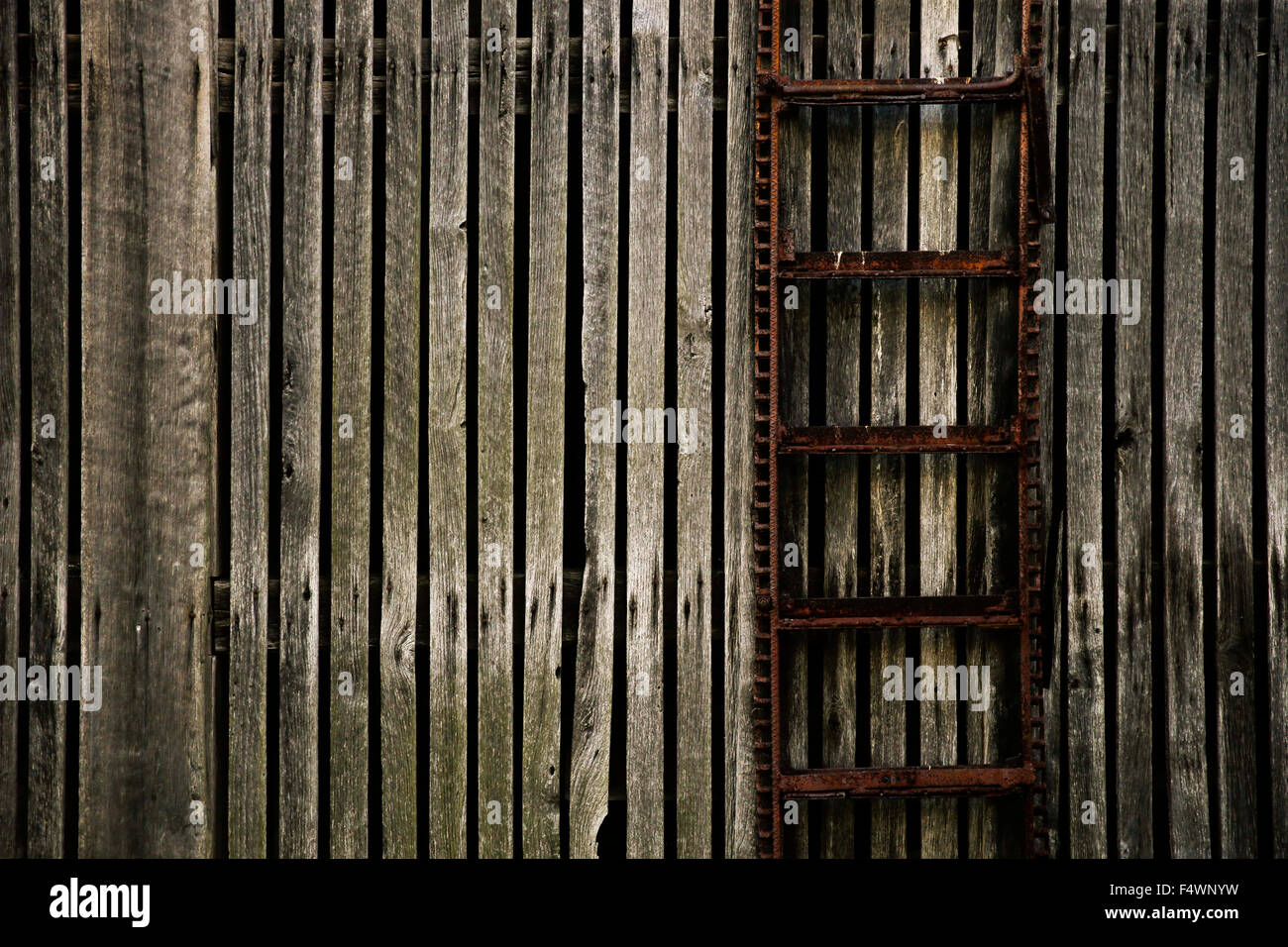 old farm barn textures ladder rusted Stock Photo - Alamy