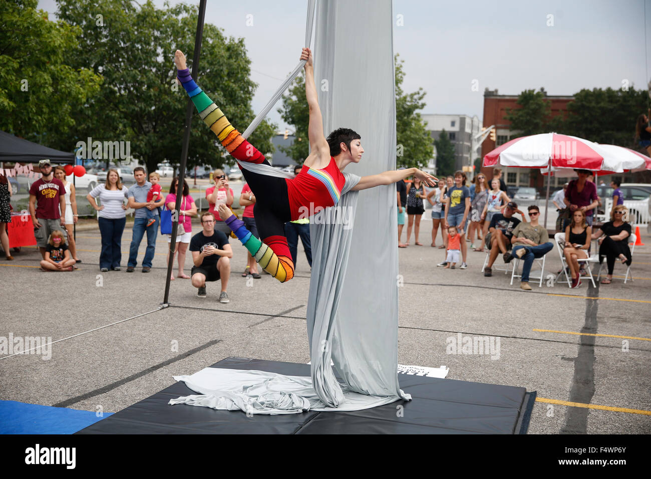 during the Summer Pride Fest in Bloomington, Indiana Stock Photo - Alamy