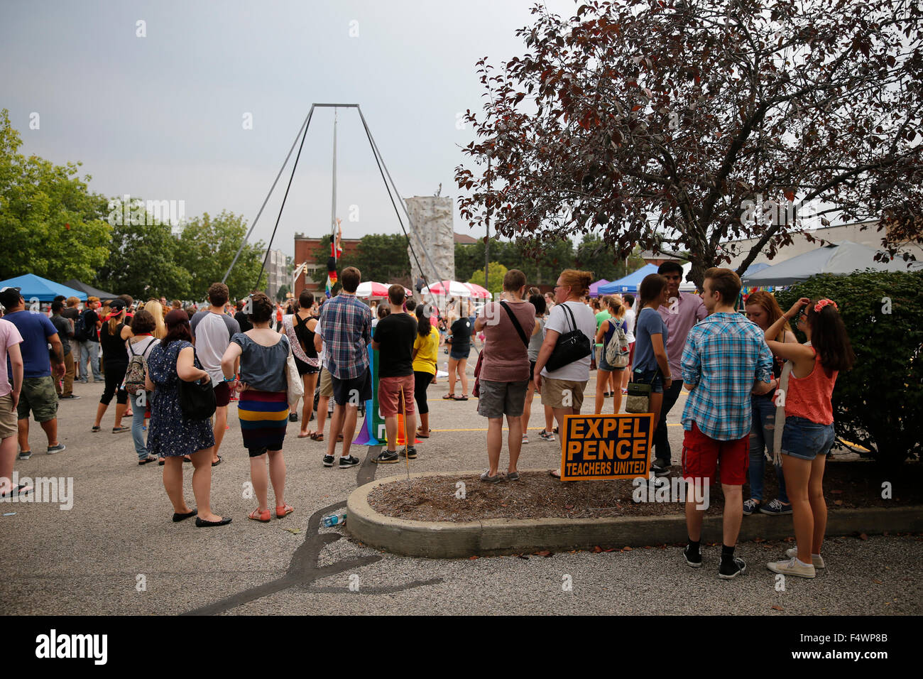 during the Summer Pride Fest in Bloomington, Indiana Stock Photo - Alamy