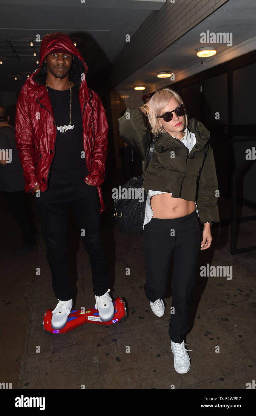 Lily Allen leaving a private screening at The Picture House with Rapper ...
