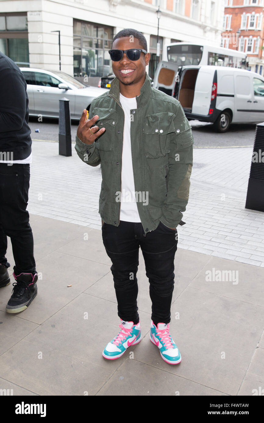 Jason Mitchell arriving at the BBC Radio 1 studios Featuring: Jason ...