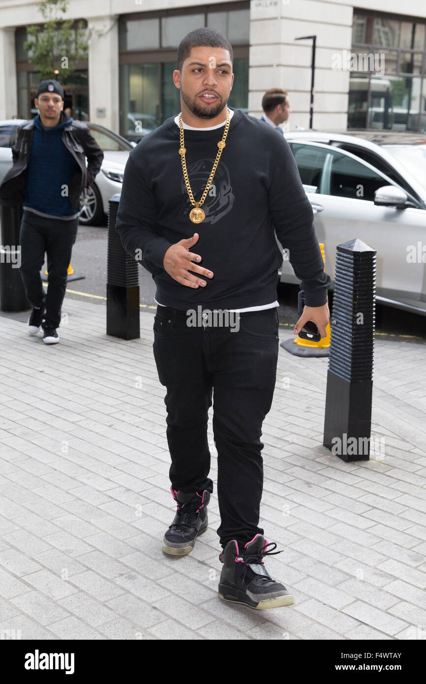 O'Shea Jackson, Jr. arriving at the BBC Radio 1 studios Featuring: O ...