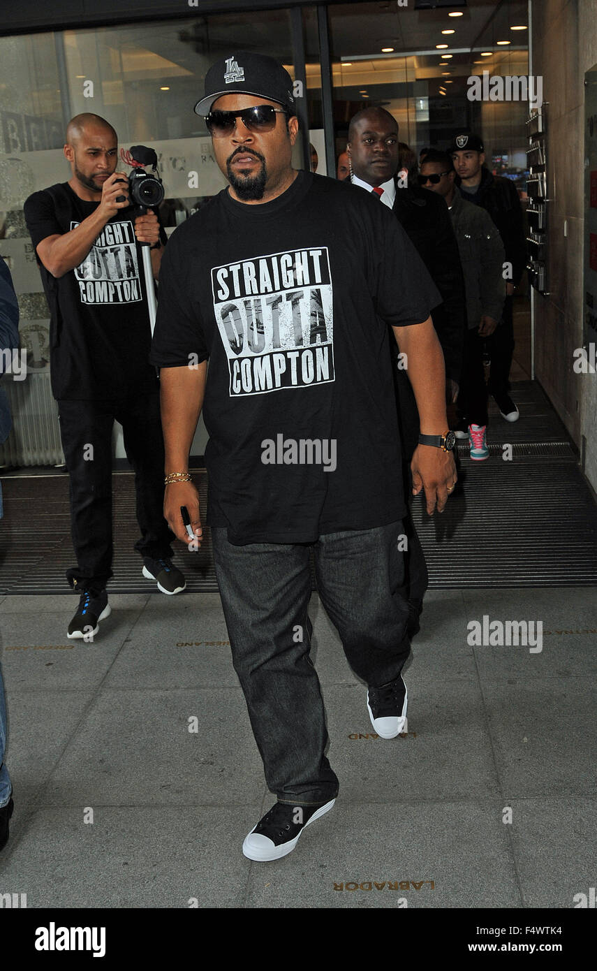 Ice Cube at BBC Radio 1 to promote new movie Straight Outta Compton ...