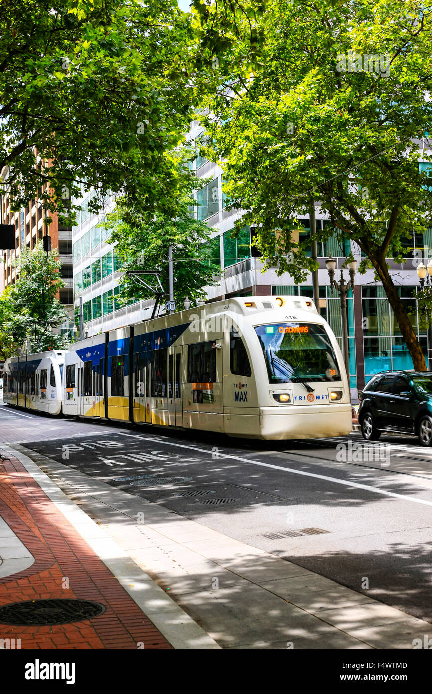 MAX Light Rail, the centerpiece of Portland's city public transport in ...