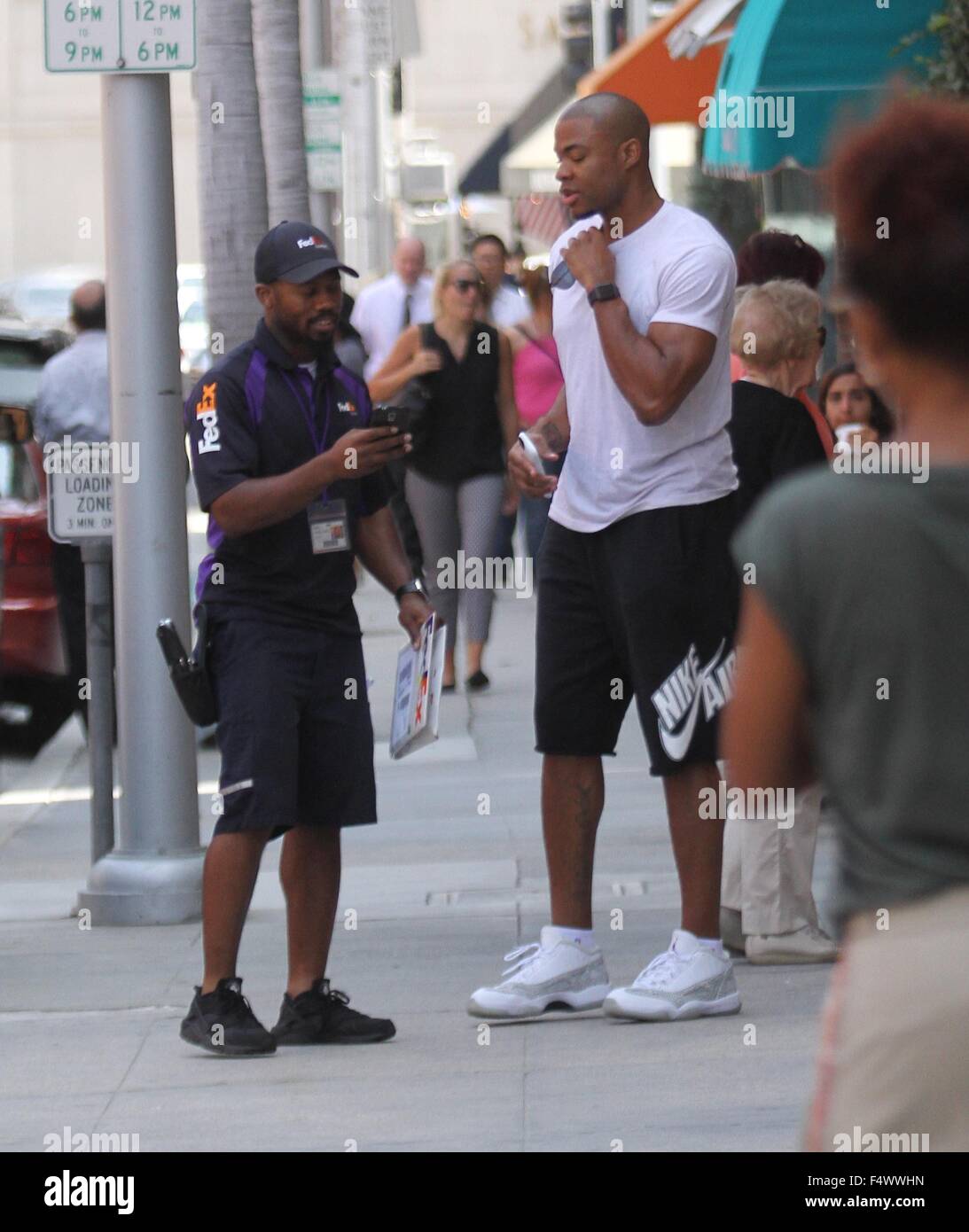Former NBA star and FOX Sports analyst Corey Maggette poses for photos ...