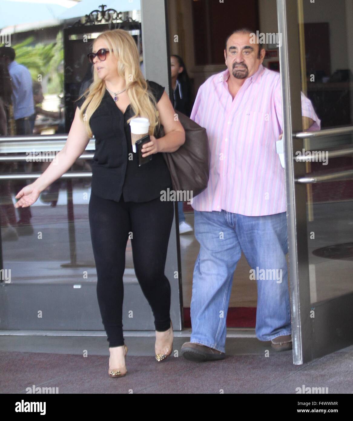 'Borat' star Ken Davitian goes shopping at The Grove with a female ...