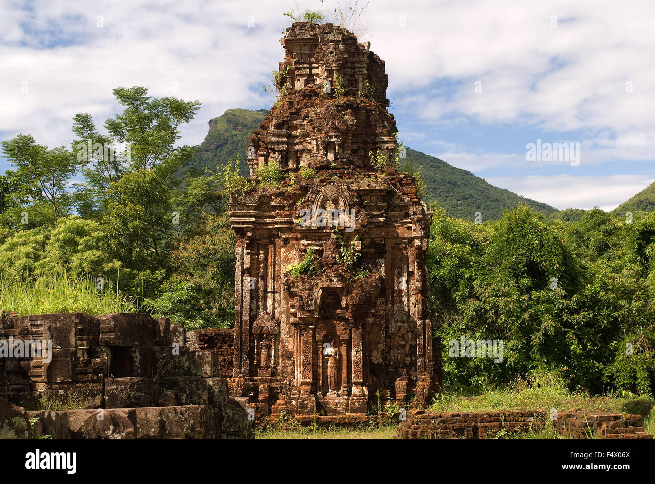 My son. Ancient tower at a world heritage archeaological site of the ...